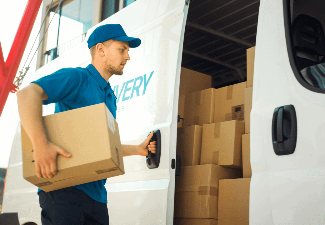 How can parcel delivery services efficiently manage the peak period?
